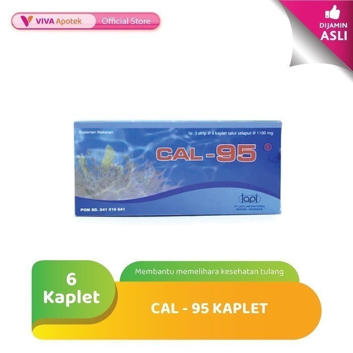 Jual Cal-95 untuk Memenuhi Kebutuhan Kalsium (6 Kaplet) | Shopee Indonesia
