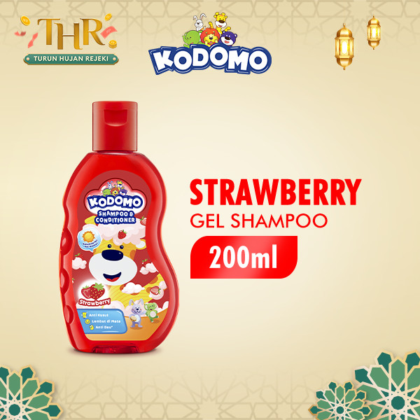 Jual Kodomo Shampoo Gel Strawberry Botol 200 ml | Shopee Indonesia