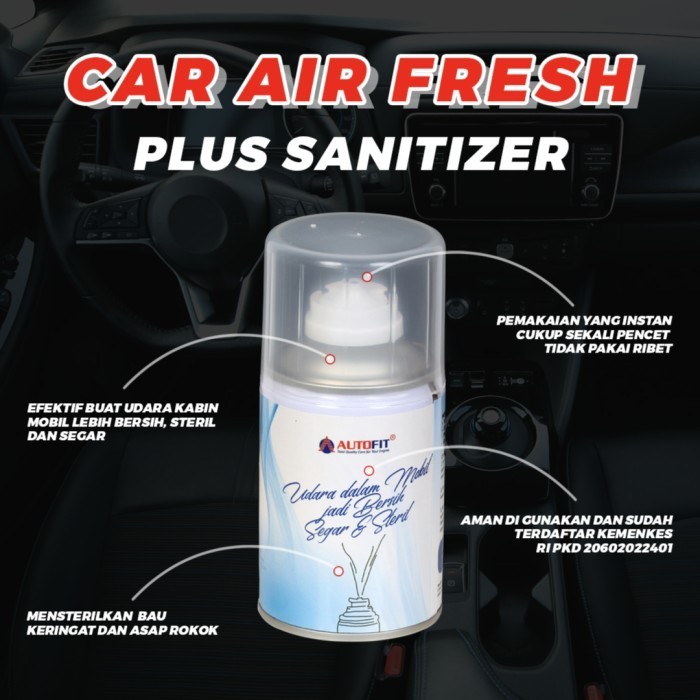 Jual Autofit Car Air Fresh Plus Sanitizer 2X Fogging Interior Mobil ...