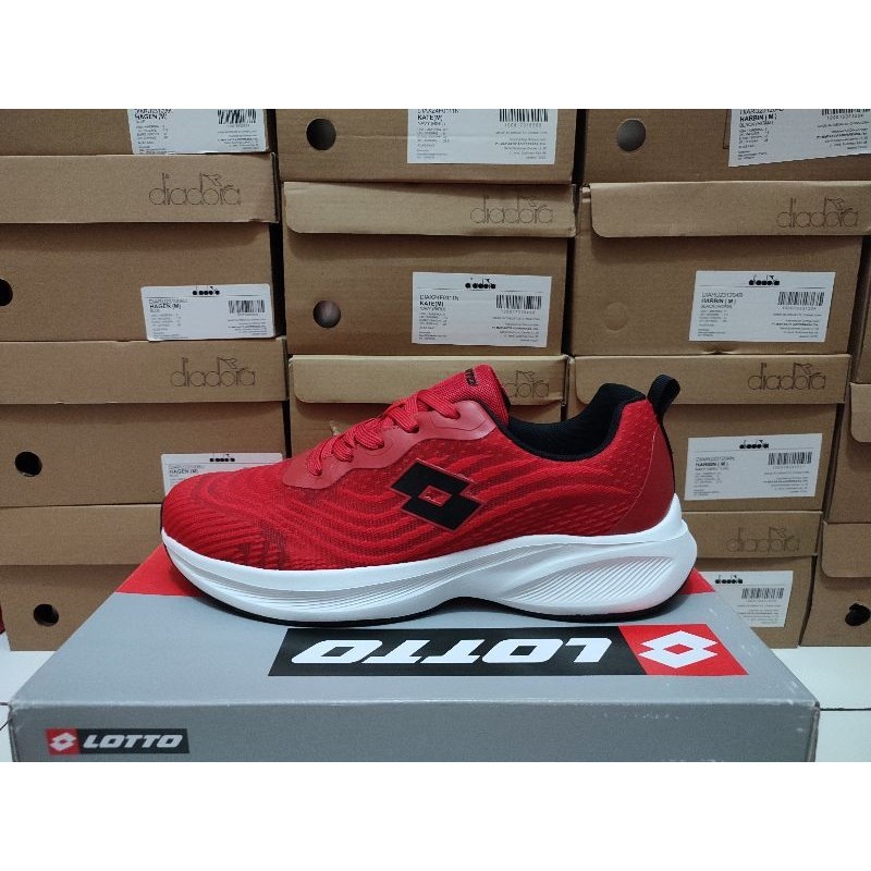 Jual Sepatu Lotto ACERRA Running Original -Red | Shopee Indonesia