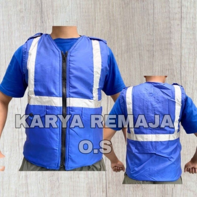 Jual Rompi Murah premium BIRU BCA Parasut Rompi ojek Rompi Parkir Rompi ...