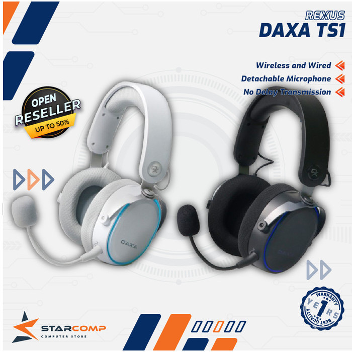 Jual Rexus Daxa Ts1 Wireless With Equalizer - Gaming Headset | Shopee ...
