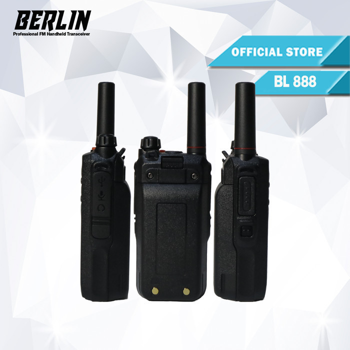 Jual Ht Poc 4G Berlin Bl-888 Sim Card Mobile Network Walkie Talkie ...