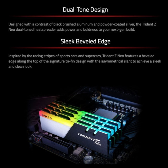 Jual Gskill Trident Z Neo Rgb Ddr4 16Gb (2X8Gb) 3200Mhz F4-3200C16D ...