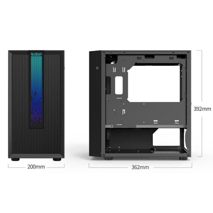 Jual Pccooler Platinum Lm200 Mesh Rgb Gaming Case Pc Cooler | Shopee ...