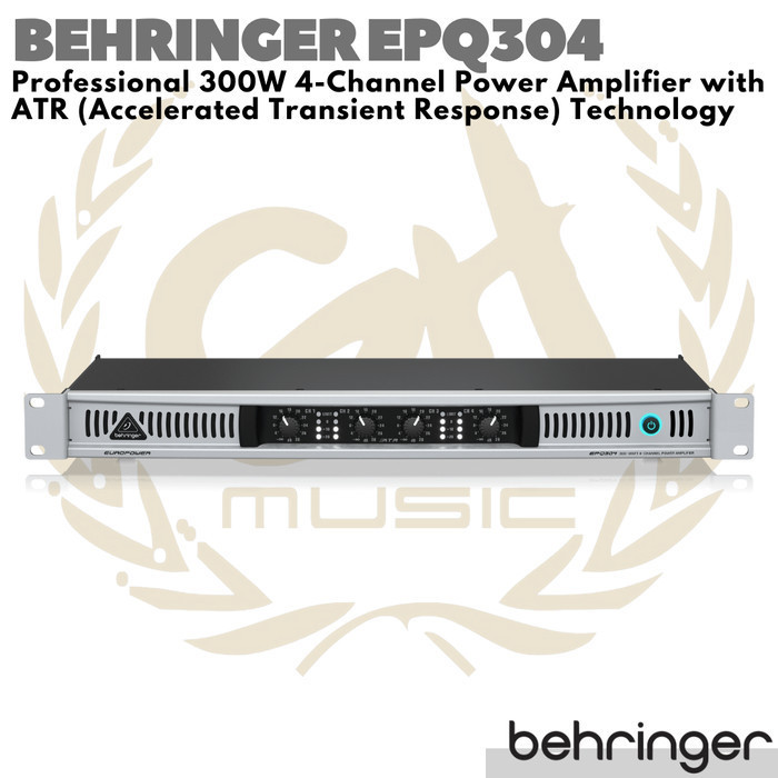 Jual Behringer Europower Epq304 300W 4 Channel Power Amplifier With Atr ...