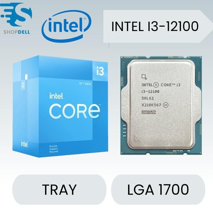 Jual INTEL CORE PROCESSOR I3-12100 TRAY 12M CACHE, UP TO 4.30 GHZ - NO FAN | Shopee Indonesia
