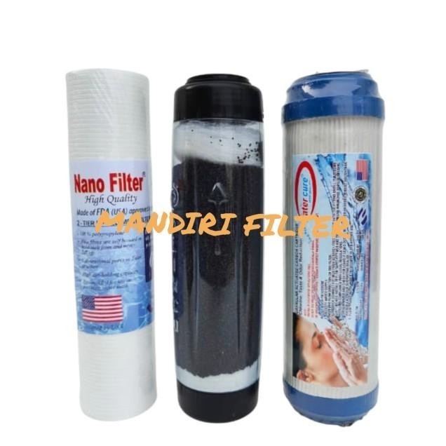 Jual Terbaru! Paket Filter Air 3 Tahap Zat Besi/ Sumur Bor (Blue 10 ...