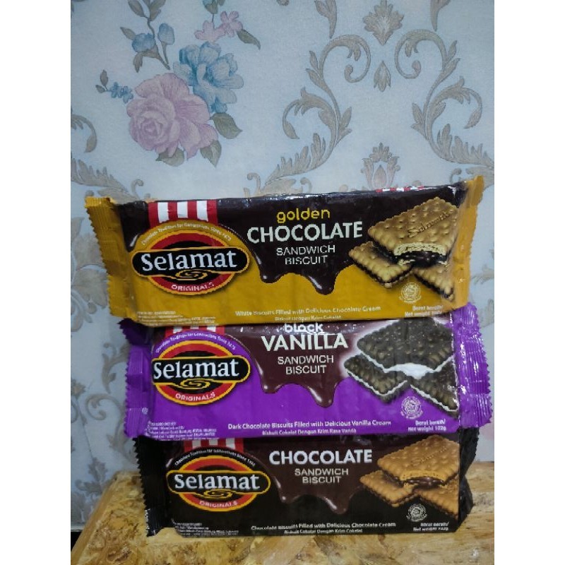 Jual Selamat Sandwich Biscuit 102g | Shopee Indonesia