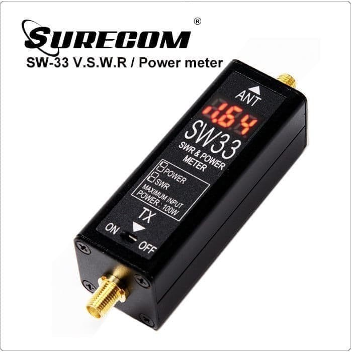 Jual Surecom Sw-33 Mark Ii Swr Power Meter 125-525Mh Vhf Uhf Mini Sw33 ...