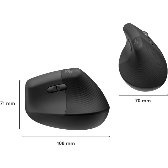 Jual Logitech Lift Mouse Ergonomic Vertical Wireless Bluetooth Silent ...