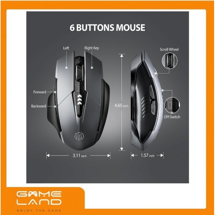 Jual Inphic Bluetooth Wireless Mouse A1 | Shopee Indonesia