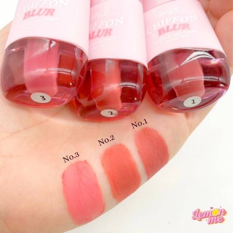 Jual LEMON ME CHIFFON BLUR SOFT LIP AND CHEEK VELVET TINT LM2001 / Lip ...