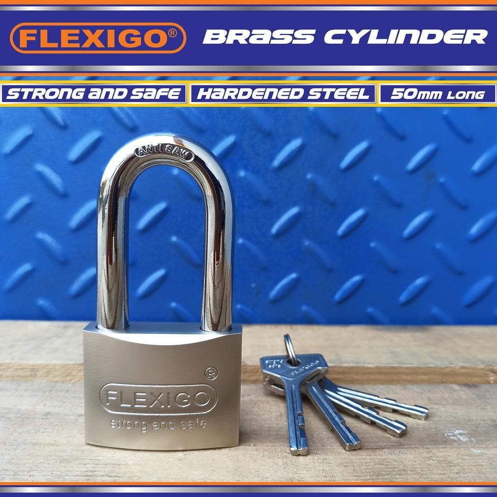 Jual Flexigo Gembok Anti Maling 50 Mm Panjang, Silinder Kuningan Anti ...