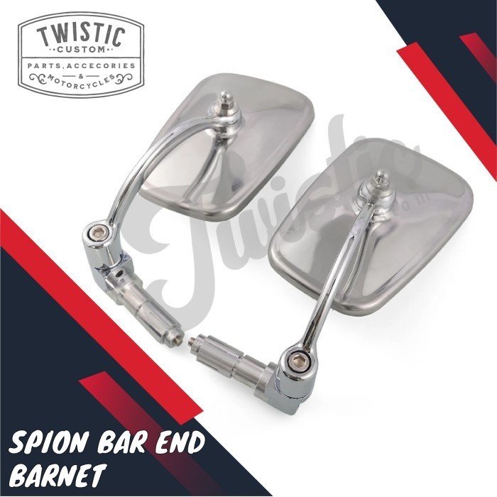 Jual Spion Jalu Bar End Barnet Motor SR400 W250 BSA XS650 Harley Bobber ...