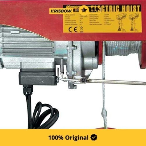 Jual Krisbow Alat Derek Elektrik Hoist Reel Double Hook 300 Kg | Shopee ...