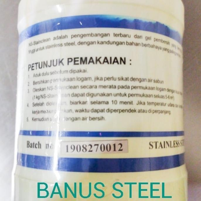 Jual Nikko Steel Ns-Stainclean Pickling Gel Pembersih Karat /Noda/Bekas ...