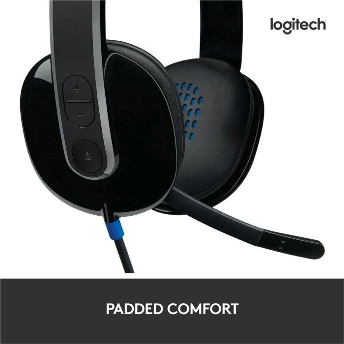 Jual Logitech H540 Headset Stereo Usb Mikrofon Noise-Cancelling ...