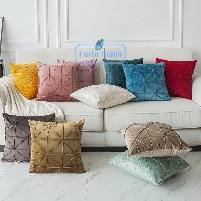 Jual sarung bantal sofa modern sarung bantal kursi modern 45X45cm TYPE ...