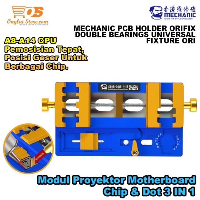 Jual Mechanic Pcb Holder Orifix Double Bearings Universal Fixture ...