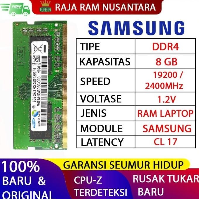 Jual [Baru] Ram / Memory Samsung Laptop/Nb Ddr4 8Gb | Shopee Indonesia