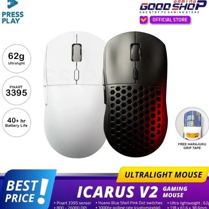 Jual Press Play ICARUS V2 Ultralight Gaming Mouse | Shopee Indonesia