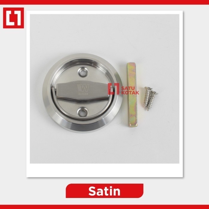 Jual HANDLE PINTU SHAFT PULL PLAT TARIKAN BULAT FLUSH RING STAINLESS ...