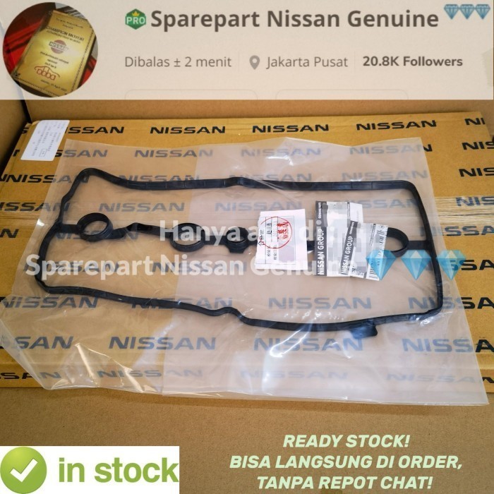 Jual SERENA C26 GASKET ROCKER COVER PACKING KLEP ORIGINAL NISSAN ...