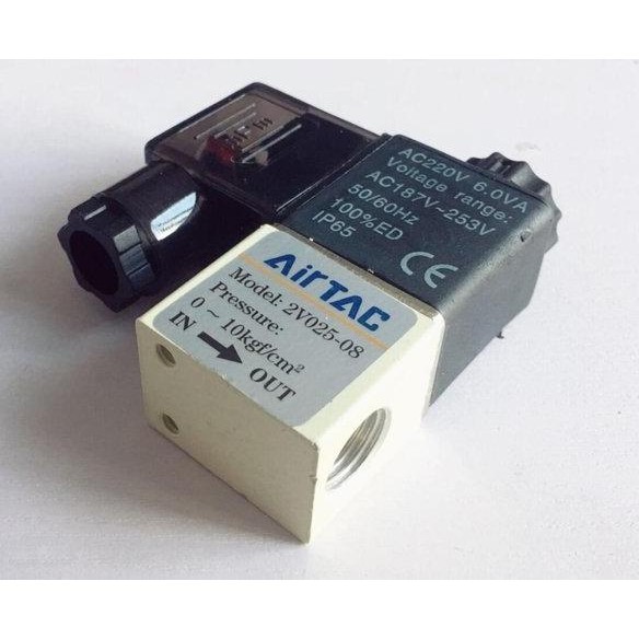 Jual Solenoid Valve Airtac 2V025-08 2V025 08 220V 220VAC 220 V AC VAC ...