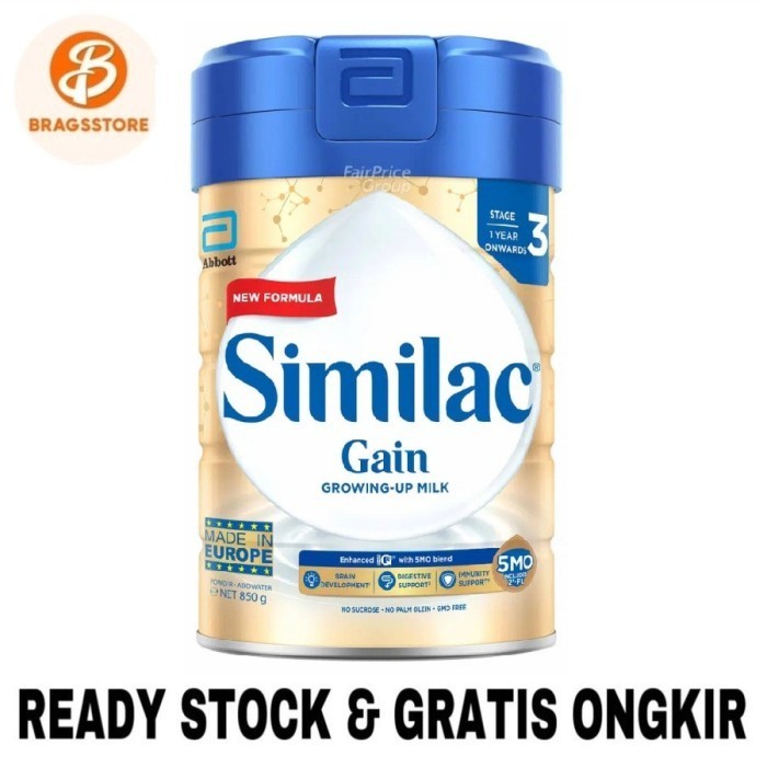 Jual Susu Singapore Abbott Similac Gain Growing Up Milk Formula Stage 3 ...