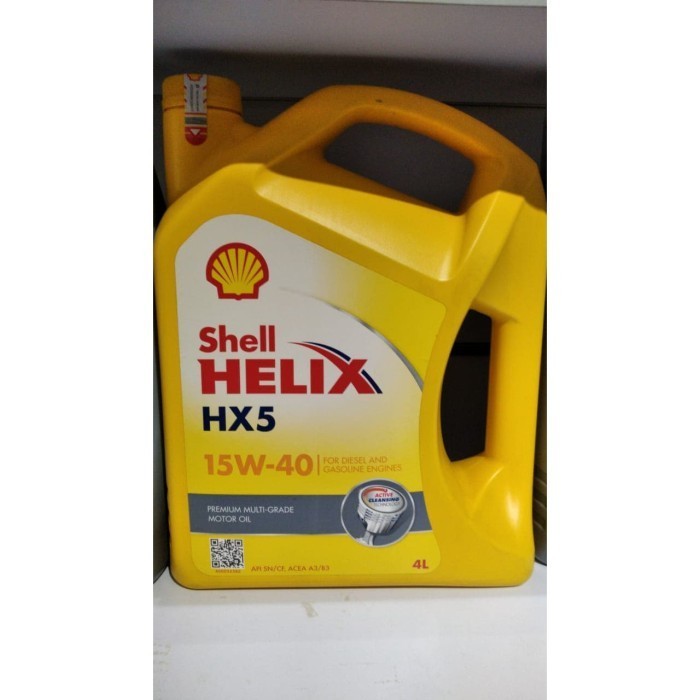Jual OLI SHELL HELIX HX5 15W-40 Galon Original | Shopee Indonesia