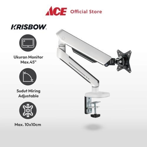 Jual Ace Krisbow Bracket Monitor Led Lcd 27-45 Inci Rgb - Putih ...
