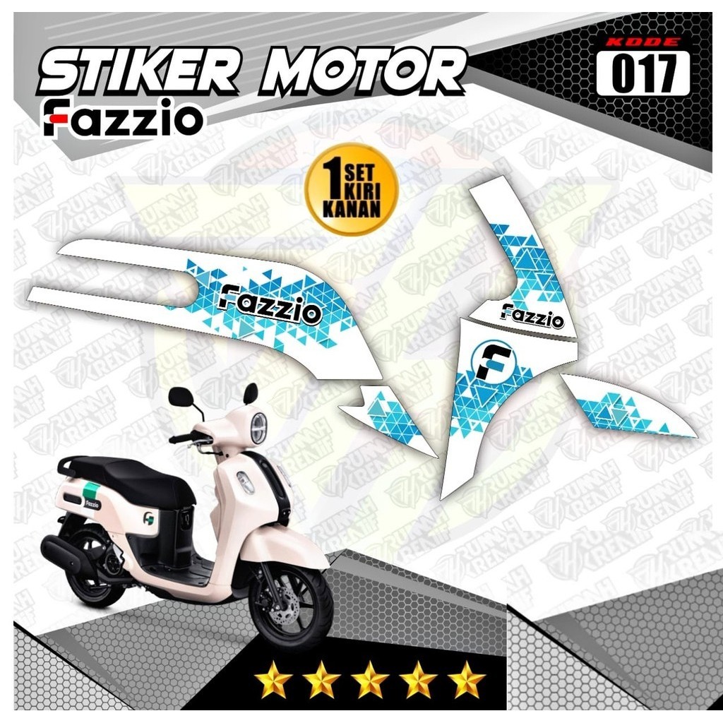 Jual Decal Sticker Fazzio Striping Stiker Variasi Yamaha Fazzio ...