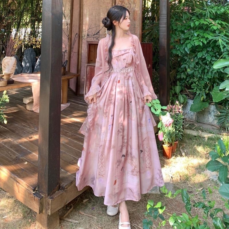 Jual Large Size Women's Clothing Chinese Style Improved Hanfu Dress ...