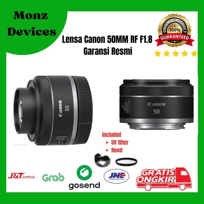 Jual Lensa Canon RF 50mm F/1.8 STM for EOS R-RP / Lensa Fix Canon ...