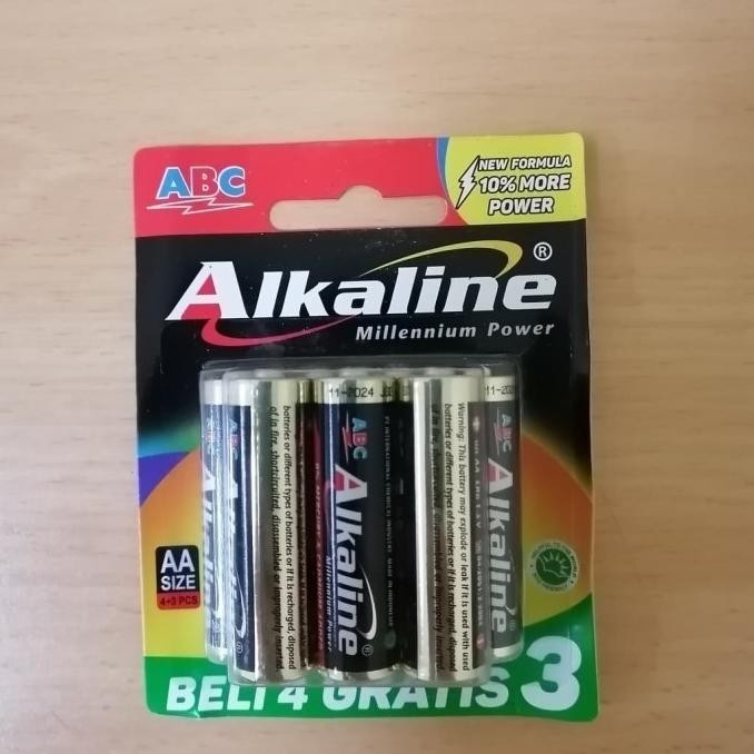 Jual Miliki - Baterai ALKALINE AA isi 7 butir (LR6 4B+3B) | Shopee Indonesia