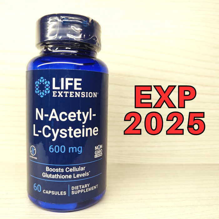 Jual Life Extension Nac N-Acetyl-L-Cysteine 600 Mg 60 Capsules | Shopee ...