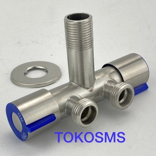 Jual Stopkran Cabang Kloset Dan Toilet Shower Kran Cabang 2 Kran Air Vae | Shopee Indonesia