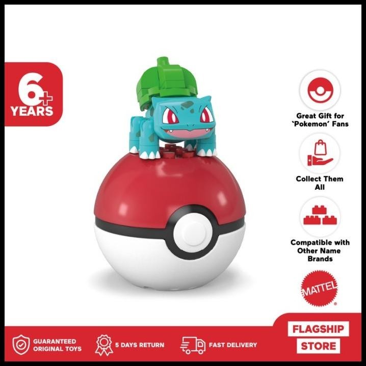 Jual Mega Construx Pokemon Bulbasaur Poison - Mainan Action Figure ...