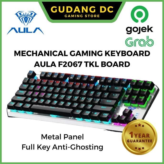 Jual New Keyboard Gaming Mechanical Aula F-2067 Tkl Board - Type C ...