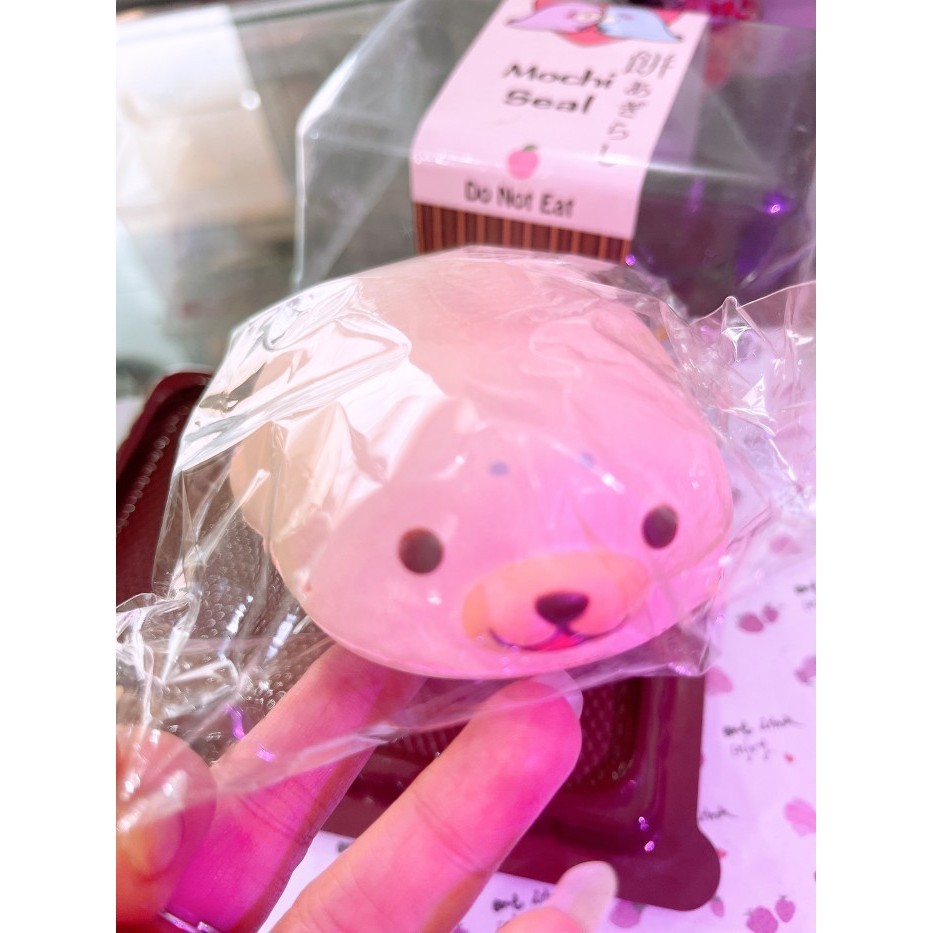 Jual Mike - Squishy Mochi Seal Jumbo Rare Peach Komplit Box | Shopee ...