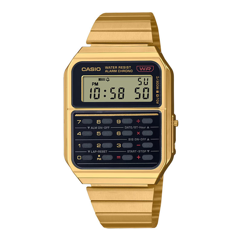 Jual Jam Tangan Unisex Casio General CA-500WEG-1ADF Vintage Calculator ...