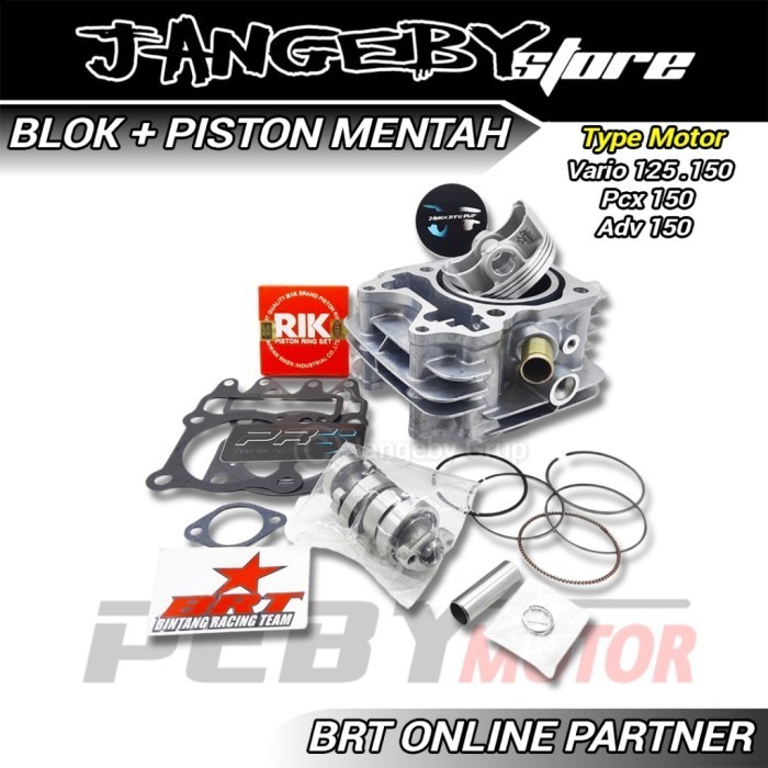 Jual Paket Bore Up Blok BRT PISTON MENTAH Vario 125 Vario 150 Pcx 150 | Shopee Indonesia