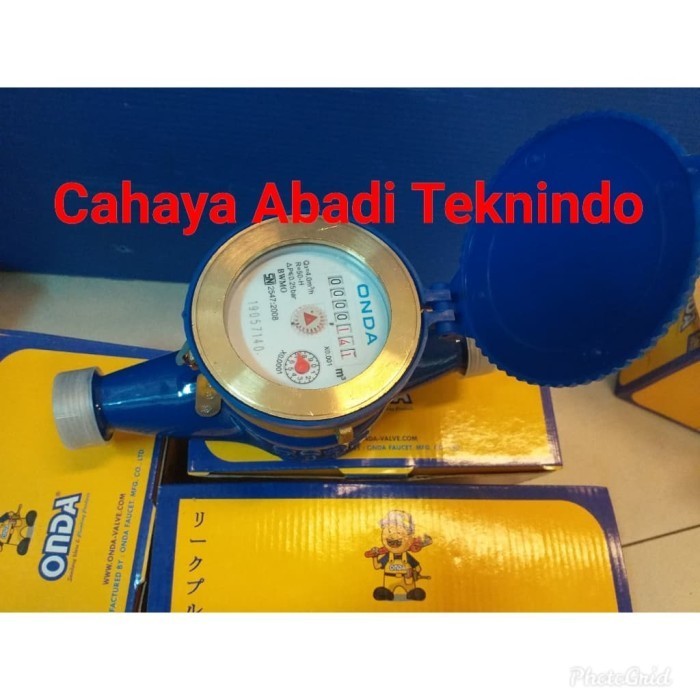 Jual METERAN AIR ONDA 3/4" ( INCH ) FLOW METER / WATER METER BRASS ONDA | Shopee Indonesia