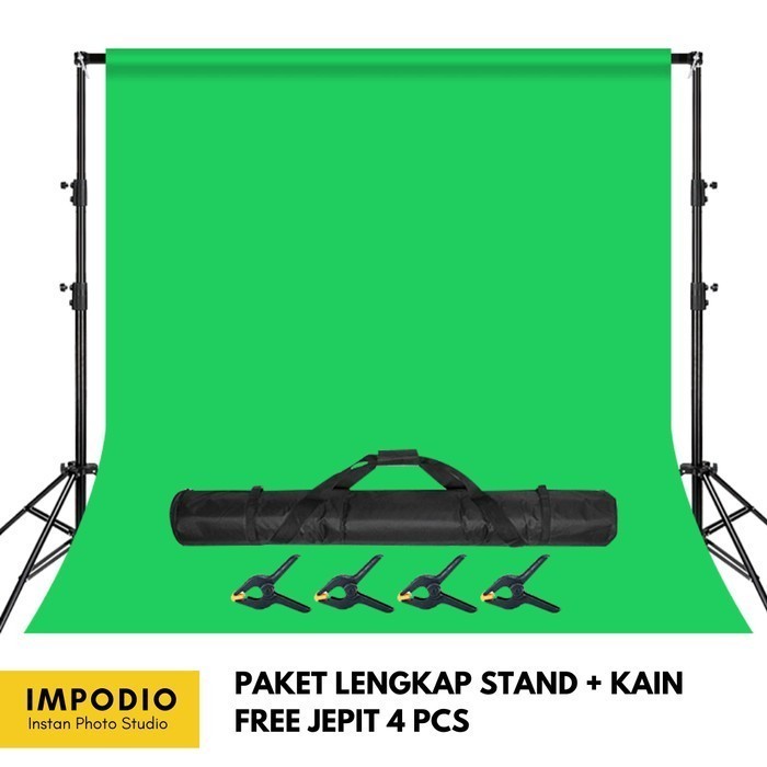 Jual Paket stand backdrop + Kain backdrop kualitas Terbaik uk. 2x3m ...