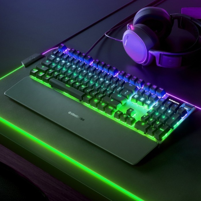Jual STEELSERIES APEX 7 FULL QX2 BLUE SWITCH MECHANICAL GAMING KEYBOARD ...