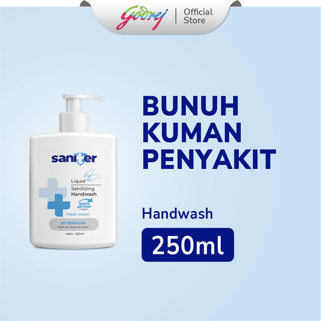 Jual Saniter Hand Wash Bottle 250 ml - Sabun Cuci Tangan | Shopee Indonesia