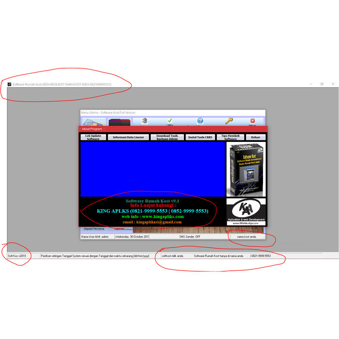 Jual Software Aplikasi KOS KOST 2019 & COSTUM NAMA KOS & ABOUT | Shopee Indonesia