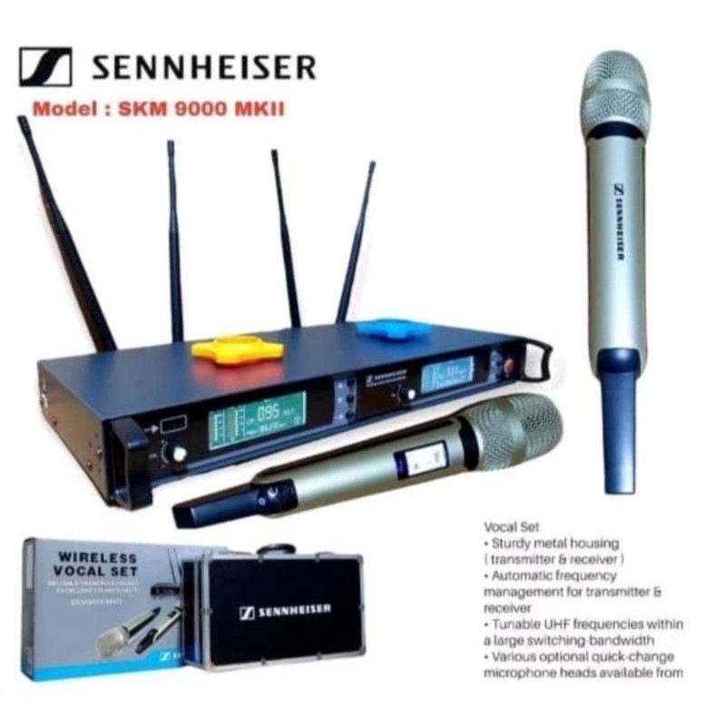 Jual Mic Wireless Sennheiser SKM 9000 9045 SKM9000 FREE KOPER ( Handheld ) | Shopee Indonesia