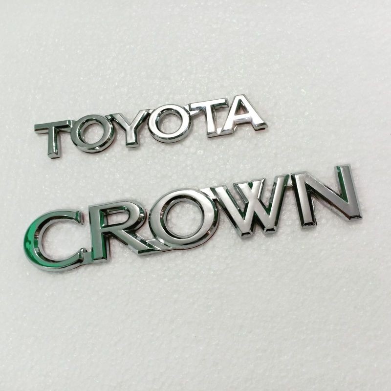 Jual Emblem logo toyota crown ukuran original bagasi emblem dijual terpisah | Shopee Indonesia